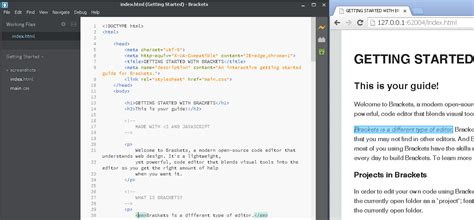 How To Use Brackets To Learn HTML