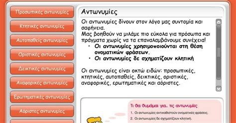 ΣΤ2 Δημοτικό Σχολείο Νέου Μαρμαρά ΑΝΤΩΝΥΜΙΕΣ