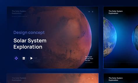 solar system website design figma