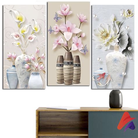Jual Hiasan Dinding Bunga Realistik Aesthetic 15x30 Wall Decor Pajangan Dinding Daun Poster