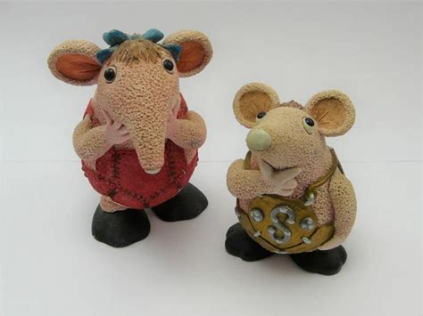 The Clangers Small Clanger And Mother Clanger Figures By Sugarlump Studio