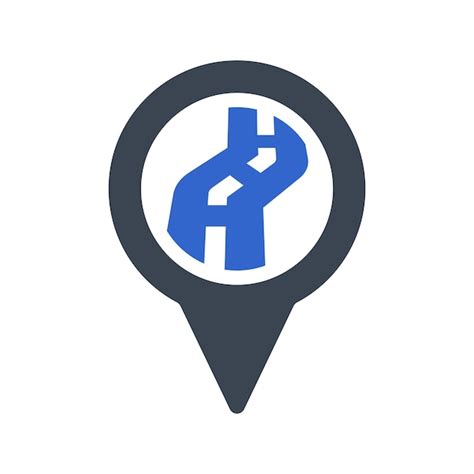 Ícone De Localização Da Rota Vetor Premium
