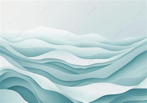 Abstract Illustration Of Soft Flowing Waves In Shades Blue And White Background Abstract Waves