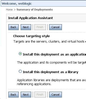 Weblogic Administration Deploy Application On Oracle Weblogic Server