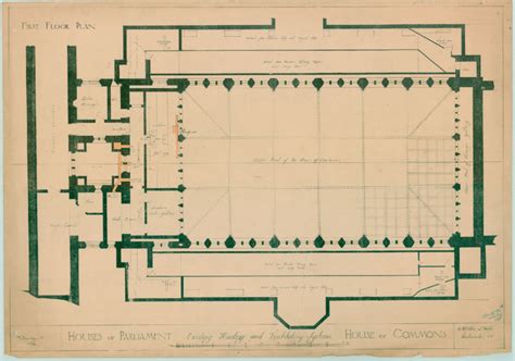 Floor Plan 1940s Showing The Air Chambers Above The Ceiling With Download Scientific Diagram
