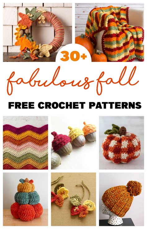 Fabulous Fall Free Crochet Patterns Fiberfluxblog