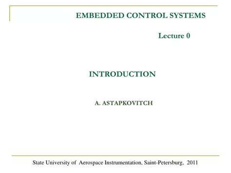 Ppt Embedded Control Systems Powerpoint Presentation Free Download