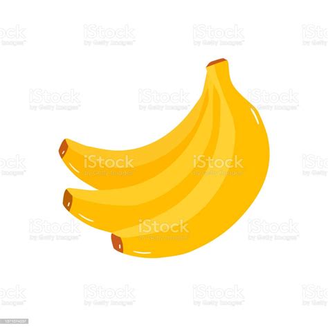 Bananas Tropical Fruits In A Flat Style Summer Fruits For Healthy