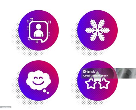 개발자 채팅 스마일 채팅 및 눈송이 아이콘 세트 랭킹 별 기호입니다 벡터 Championship에 대한 스톡 벡터 아트 및 기타 이미지 Championship 겨울