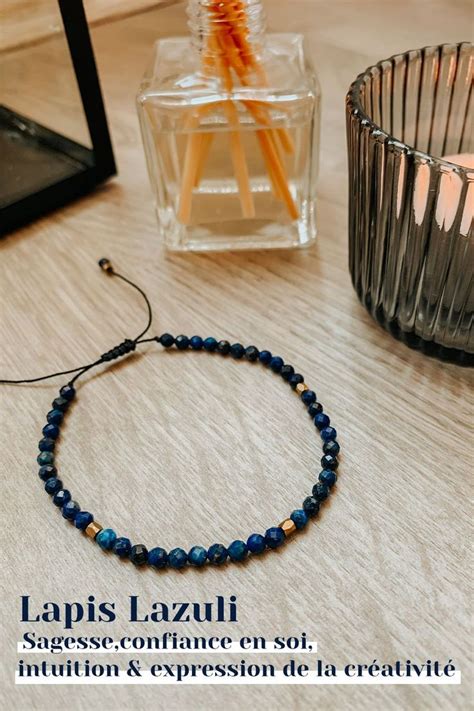 Bracelet Tendance En Lapis Lazuli Naturelles Lapis Lazuli Bijoux