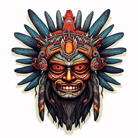 Premium Vector Oni Mask Illustration
