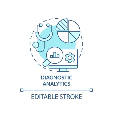 Diagnostic Analytics Turquoise Concept Icon Business Data Management