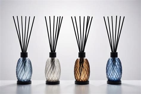 Three Different Colored Glass Premium Ai Generated Image