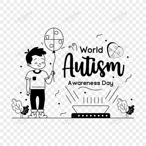 자폐증 인식 풍선의 벡터 일러스트 레이 션 Png 일러스트 무료 다운로드 Lovepik