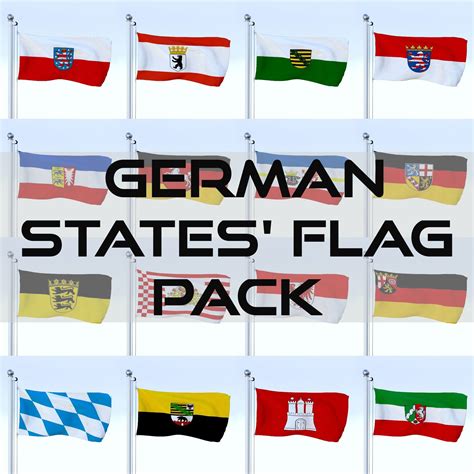 Animated German Flag Pack 3D Model 79 Blend Free3D