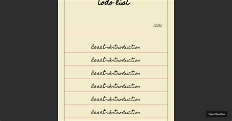 Dbcreator Studios React Course Starter Codesandbox