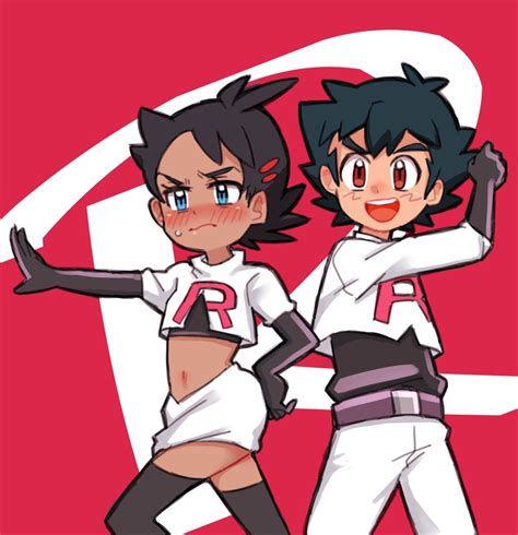 Ash Ketchum And Goh Pokemon And More Drawn By Nico O Danbooru