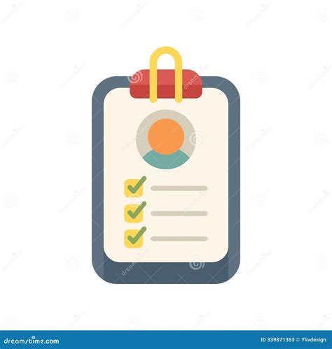 Clipboard Showing Completed Checklist With Profile And Green Check