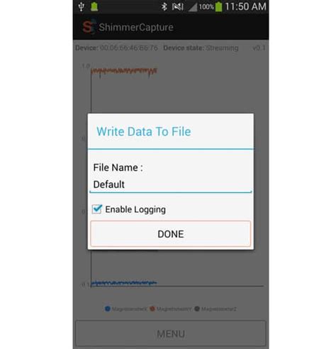 Shimmercapture For Android Shimmer Wearable Sensor Technology