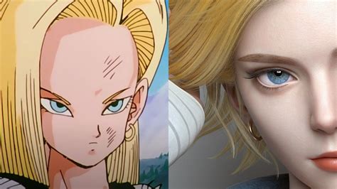 Dragon Ball Z artista revela cómo se vería la Androide 18 en la vida real