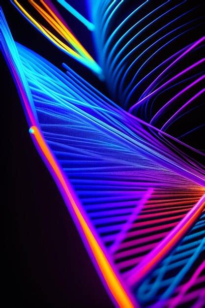 premium ai image a colorful lines and stripes