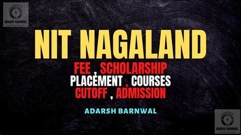 Nit Meghalaya Cutoff Fees Placement Ranking Courses