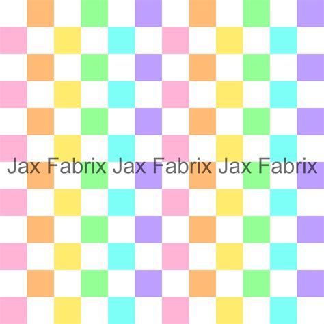 Rainbow Checker Pc49 Jax Fabrix