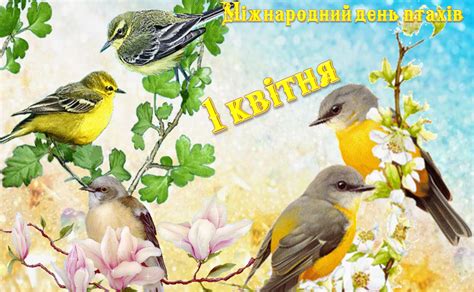 ПОЛІАННА 1 квітня Міжнародний день птахів День орнітолога