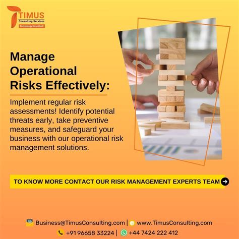 Timus Consulting Services On Linkedin Mitigate Operational Risks Effectively By Conducting