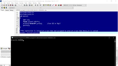Write A Program To Demonstrate Dynamic Initialization Nesark Tutorials