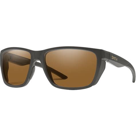 Smith Longfin Sunglass Matte Charcoal Chromapop Polarized Brown Lenses