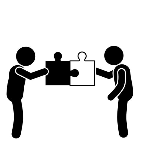 Vector Illustration Of Stick Figures And Stickmen Discussing Developing Strategies To Solve