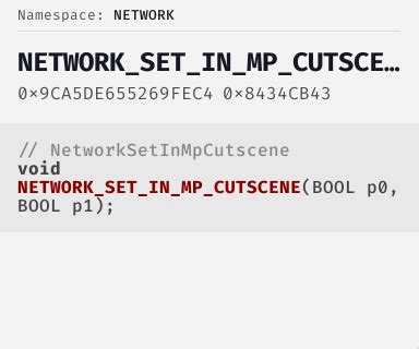 Networksetinmpcutscene Fivem Natives Cfx Re Docs