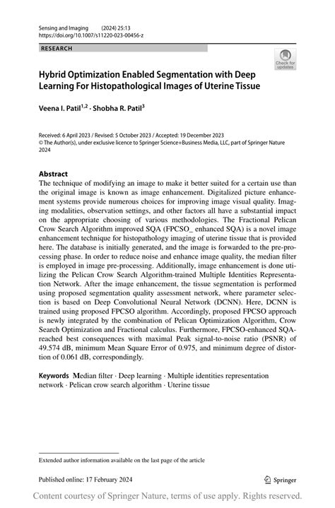 Hybrid Optimization Enabled Segmentation With Deep Learning For