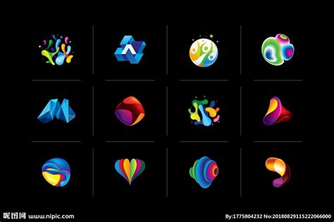 12款抽象LOGO设计设计图 LOGO设计 广告设计 设计图库 昵图网