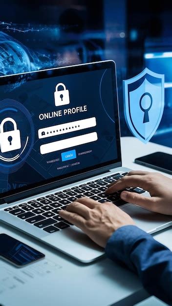 Login Page With Password To Access Online Profile Account Premium Ai Generated Image