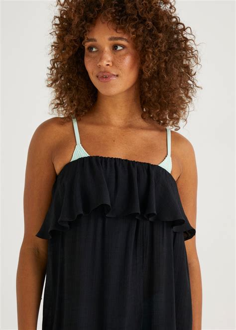 Black Bandeau Beach Maxi Dress Matalan