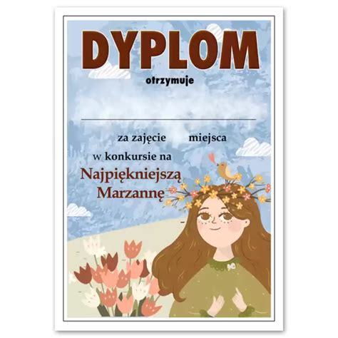 Dyplom w konkursie na Najpiękniejszą Marzannę Dobra Cena Sklep Online Poznań Przypinki