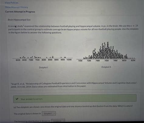 Solved Brain Hippocampal Size A Recelt Study 2 Examined The Chegg