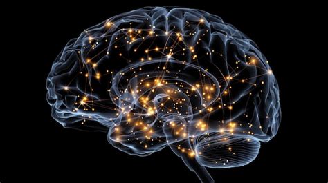 Premium Photo A Closeup Of A Persons Brain Scan With Areas