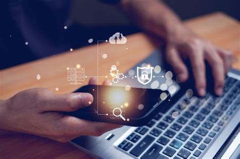 premium photo information safety and encryption secured access to