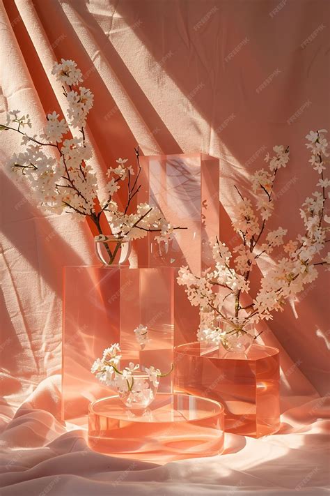 Wavy Plexiglass Product Stand With High Gloss And Reflective Finish