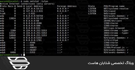 نحوه پیدا کردن پورت های Tcp و Udp در لحظه وبلاگ شتابان هاست