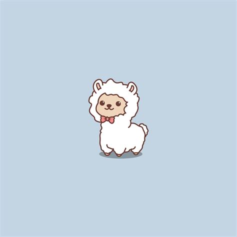 Cute Alpaca Cartoon Icon Vector Illustration 17762183 Vector Art At