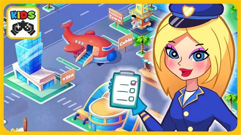 Детский аэропорт - Изучаем профессии * Airport Manager * Развивающий ...