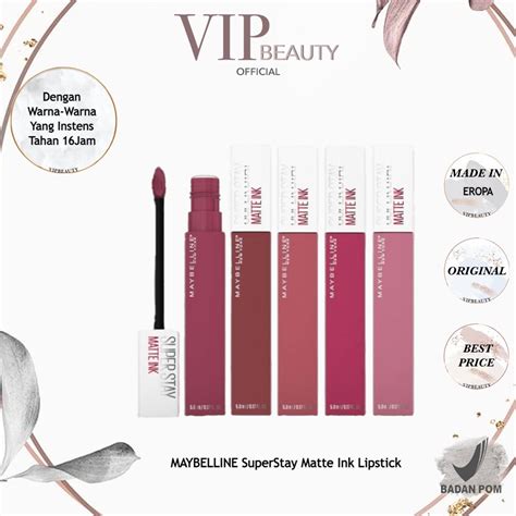 Jual Maybelline Superstay Matte Ink Liquid Matte Lipstick Shopee