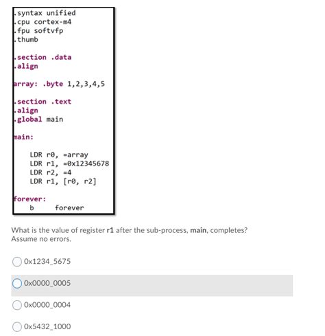 Solved Syntax Unified 1 Cpu Cortex M4 Fpu Softvfp 1 Thumb