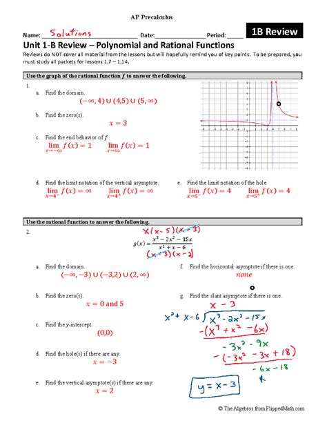 Appc Unit B Review Solutions Name Date