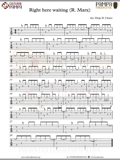 Right Here Waiting Guitar With Tabs Pdf