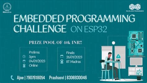 Embedded Programming Challenge By Indian Institute Of Technology IIT Madras Unstop
